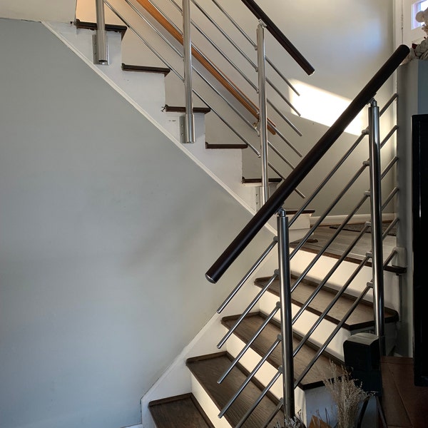 Modern Stairs Balcony Hand Rail Staircase Railing Kit - Aluminium Side ...