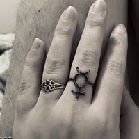 MERCURY Symbol - Mercury Ring - Planet Mercury Symbol - Alchemy Symbols ...