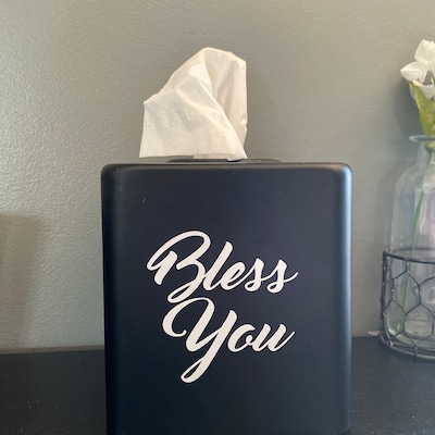 Bless You Decal. Permanent Vinyl Decal. Perfect for Mason Jar, Tissue ...