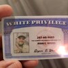 Official White / Black Privilege ID Card - Thick Plastic Card - Full ...