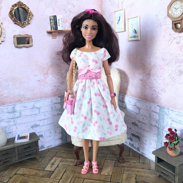 11.5"-12" Fashion Doll Dress, 1/6 Fashion Doll Dress, Handmade Fashion ...
