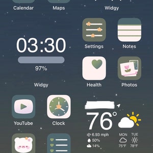Gentle Forest Ios / Ipados / Android Theme - Etsy