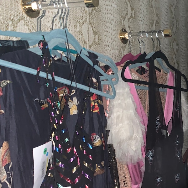 Luxholdups Lucite and Brass Projection Valet Hook, Lucite Rod Closet ...