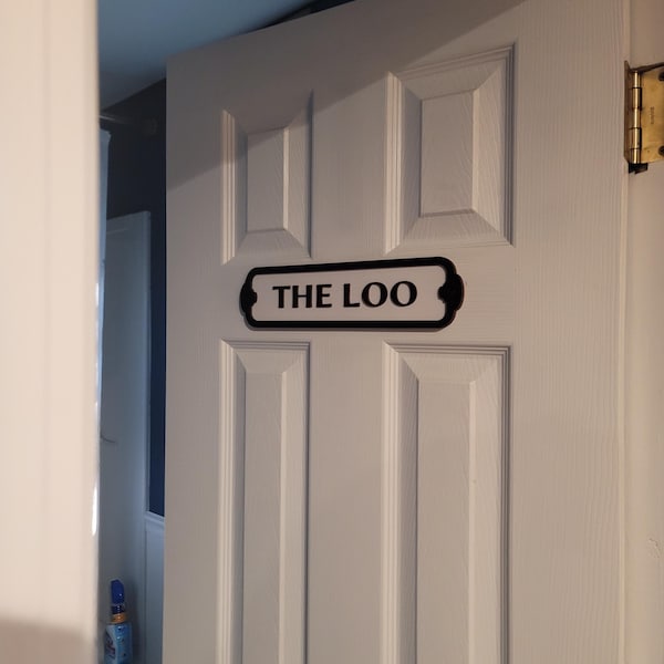 The Loo Door Sign. Wooden Retro Style Plate. British Railway Style. - Etsy