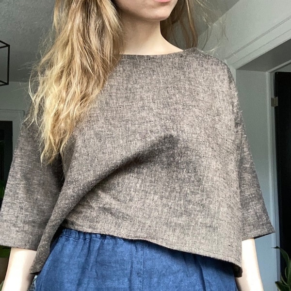 Box Top + Cardigan Coat Sewing Pattern Bundle -- All Well Workshop - Etsy