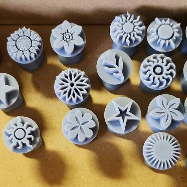 Texturio Stamps for Pottery, Pottery Stamps, Polymer Clay Tools, Soap ...