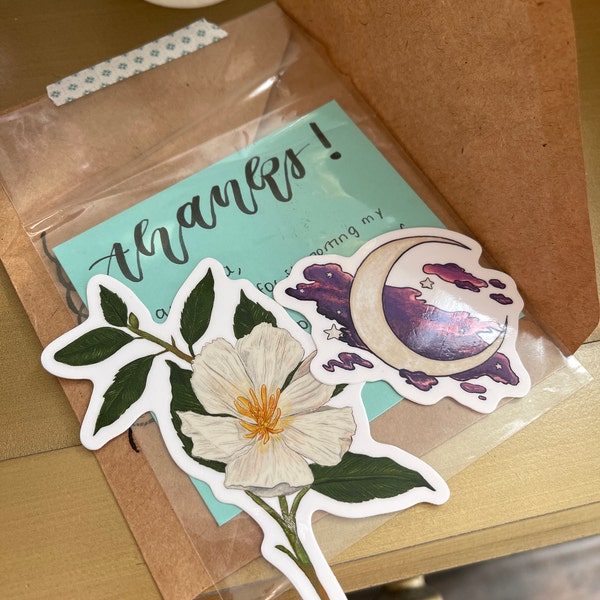 Cute Aesthetic Moon Waterproof Sticker - Etsy