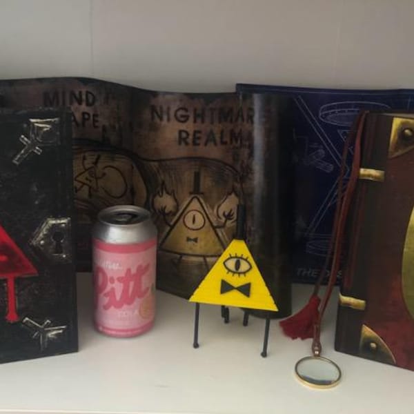Bill Cipher Desk Figure - Gravity Falls Inspired Decoration - Etsy
