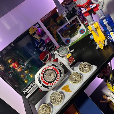 Power Ranger Legacy Morpher, Coin and Communicator Stand 3D Printed ...