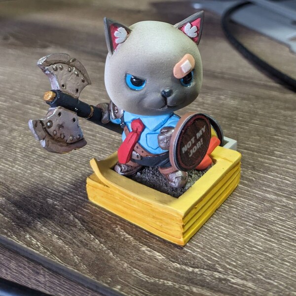 Handmade Bunny Wizard, Polymer Clay Rabbit, Handcrafted Art Toy, Cute ...