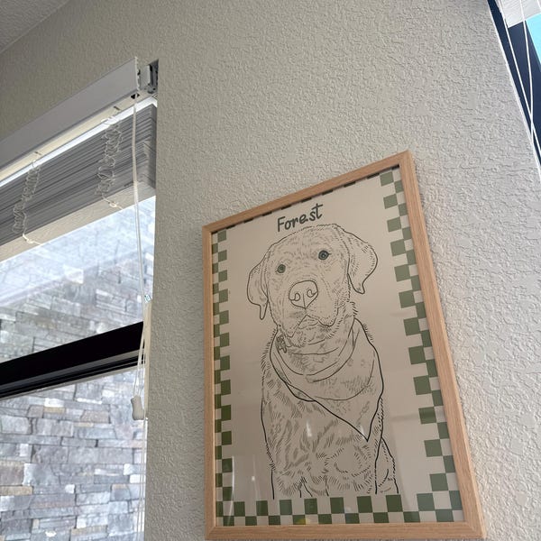 Custom Funky Pet Portrait, Cute Digital Cat Poster, Custom Badly Drawn ...