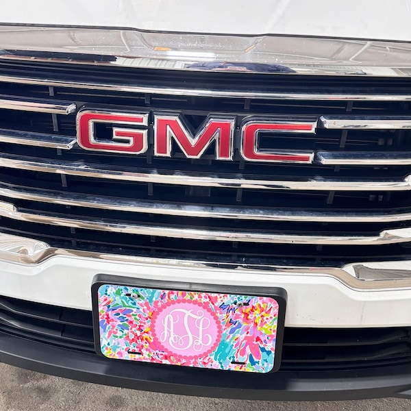 Custom Front License Plate, Car Coasters, Rear Frame, Keychain Set ...