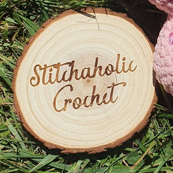 Engraved Wooden Large 10-11cm Log Coaster for Wedding Table Decorations ...