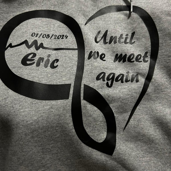 Customized Until We Meet Again Hoodie, Custom Memorial Hoodies, Name ...