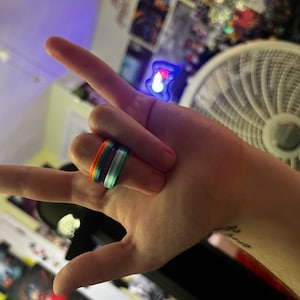 LGBTQ Fidget Rings, Pride Flag Fidget Rings, Pride Month, LGBTQ Flag ...
