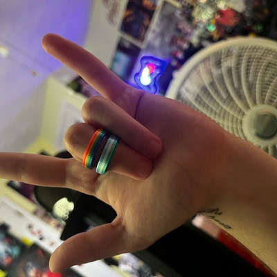 LGBTQ Fidget Rings Pride Flag Fidget Rings Pride Month - Etsy