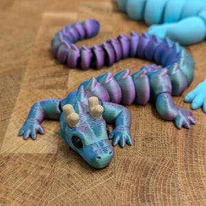 3D Printed Phoenix Fire Pyro Dragon, Articulated Dragon Figurine ...