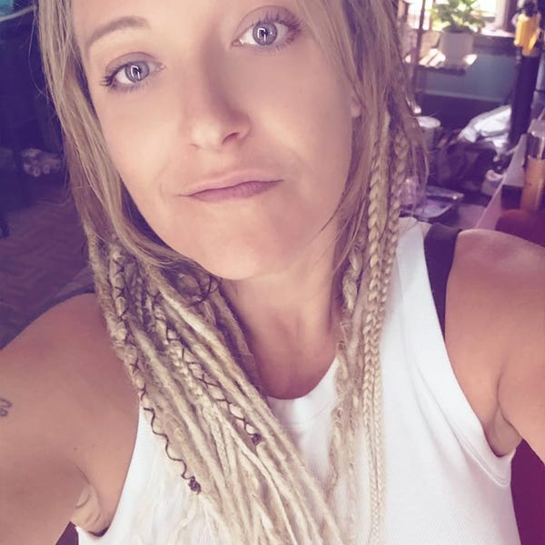 Brown Boho Dreadlock Extensions: Thin Braids, Beige & White DE Hair - Etsy