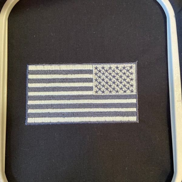 Reversed American Flag - Machine Embroidery Design, Right Arm US Flag, Backwards US Flag - Etsy