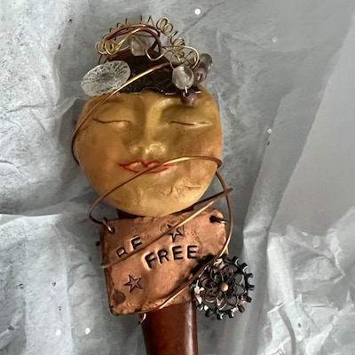 Repurposed Plant Poke, Found Object, Unique Garden Gift - Etsy