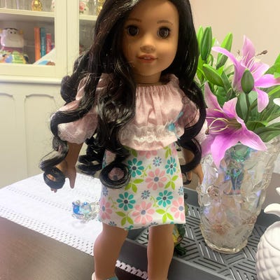Handmade 18 Inch Doll Clothes scarlet and Charcoal Jumper Top, Jumper ...