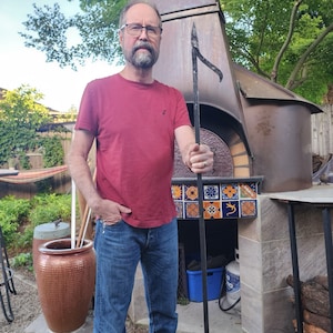 HAND FORGED Campfire Squirrel Cooker Fire Irons - Etsy