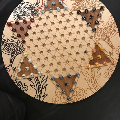 High Quality Large Chinese Checkers W 16mm Designer Marbles Dragon ...
