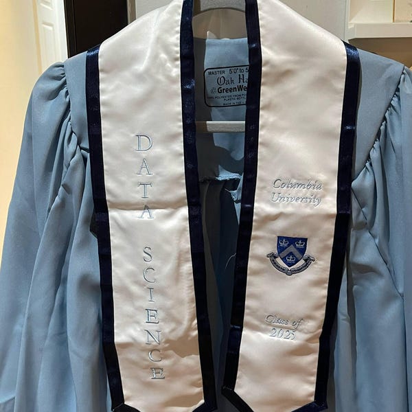 Custom Graduation Stole | Embroidery Graduation Stole | Personalized ...