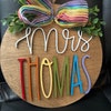 Teacher Gift,3d Cut Name Sign Classroom Decor- Teacher Graduation Gift ...