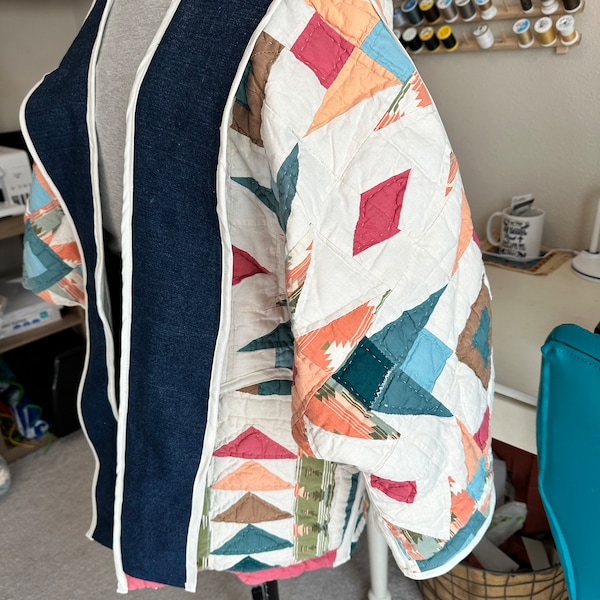 Reversible Quilted Coat Digital PDF Pattern: Collar or Hood (8.5"x11 ...