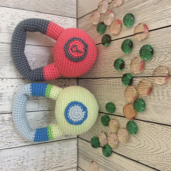 Baby Barbell (set of 5 Pieces) and Headband Digital PDF Crochet Pattern ...