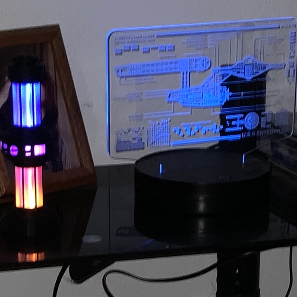 Micro Enterprise E Warp Core With Customizable Leds and WIFI - Etsy