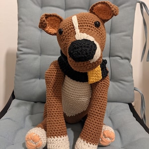 Crochet Pattern for Staffordshire Bull Terrier, American Staffordshire ...