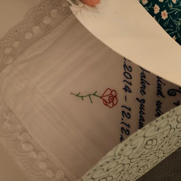 Elegant Lace Wedding Handkerchief, Embroidered Wedding Napkins, Father ...