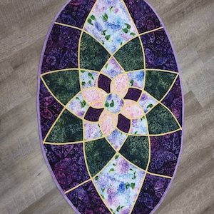 Sunny Dream Tablerunner Pattern Stained Glass Technique - Etsy