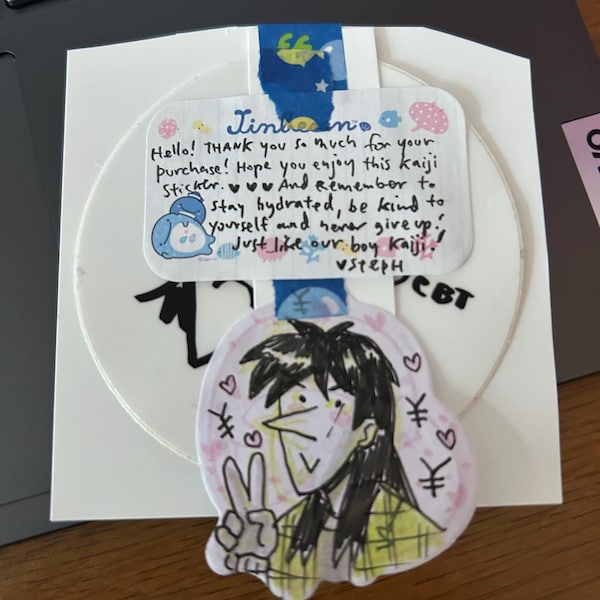 Live Fast Cry Hard - Kaiji Ultimate Survivor Sticker - Etsy