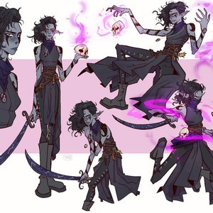 The Necromancer Digital Download Dnd 5e Character Sheet - Etsy