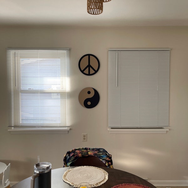 Peace Sign Wood Round - Etsy