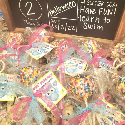 PRINTED Owl Miss You, Summer Break Gift Tag Template, Teacher Student ...