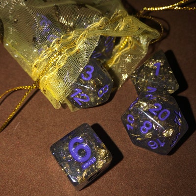 METEOR Shower Dnd Dice Set, Polyhedral Dice Set for Dungeons & Dragons ...