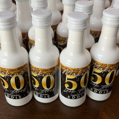 Custom 50 Ml Mini Liquor Labels His or Her Favorite Drink - Etsy