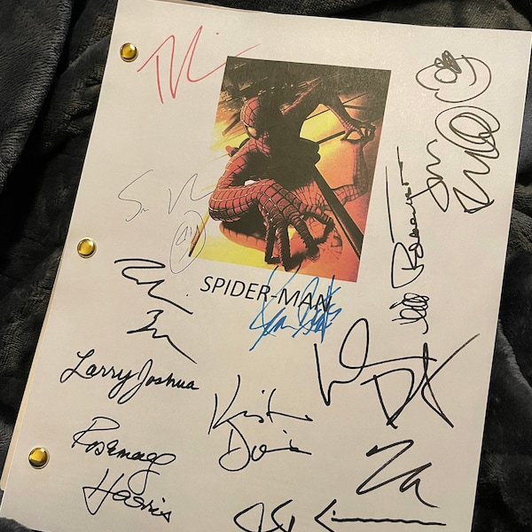 Spider-man Spiderman Movie Script Signed Screenplay Autographed: Sam ...
