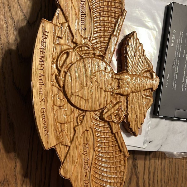 U.S. Navy Fleet Marine Force (FMF) Plaque Dish 14" Cutout-17" Wide ...