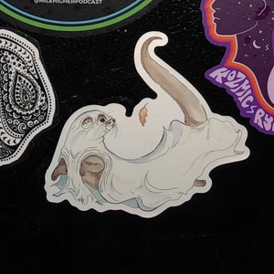 Spooky Ghost Otter Sticker - Etsy