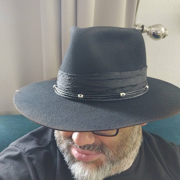 Custom Mens Rock N Roll Fedora Distressed, Southern Rocker Men Hat ...