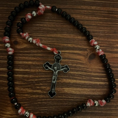 Black and Copper Rosary - Etsy