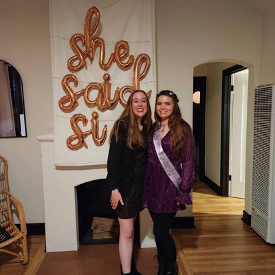 Custom Script Balloon Bannercustom Script Balloonsletter - Etsy