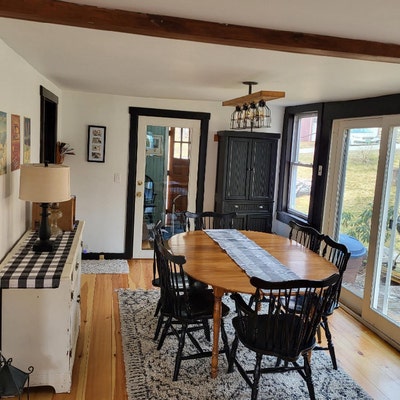 Herringbone Rustic Styled Large Framed Wood Mirror Vanity Mirror ...