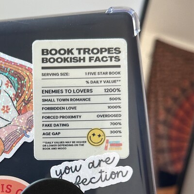 Spicy Books Guest Check Sticker, Smut Bookish Stickers for Kindle, UV ...