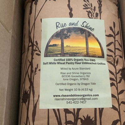 2 5lb Bags Organic Whole Wheat Flour Certified 100% Organic Nongmo ...